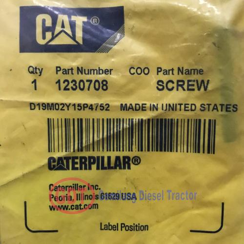 Jual SCREW 123-0708 CAT - Jakarta Pusat - dieseltractor | Tokopedia