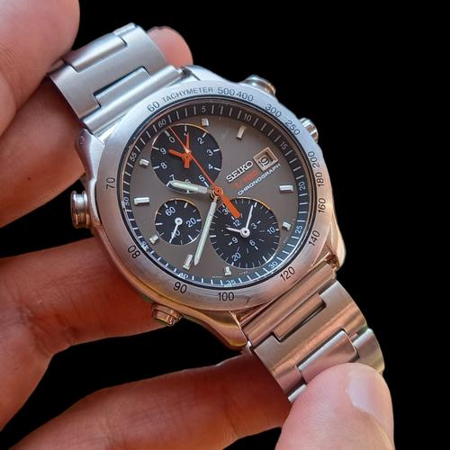 Jual SEIKO 7T52 SPEEDMASTER GREY PANDA citizen omega heuer hamilton ...