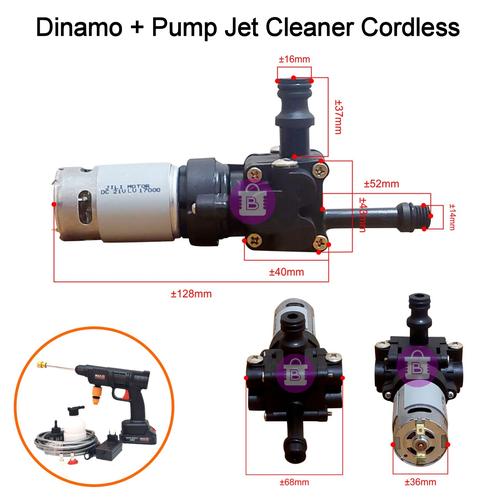 Jual Dinamo + Pump Jet Cleaner Cordless | Dinamo + Pompa Semprotan Air ...
