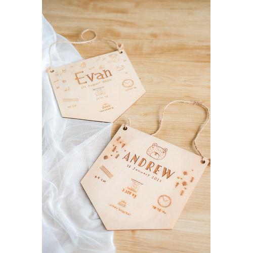 Jual Papan Nama Bayi Props |Baby Newborn Signage Biodata |Hospital ...
