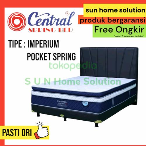 Jual Kasur Springbed CENTRAL Imperium Pocket Spring Memory Foam - kasur saja, 90x200 - Kota ...