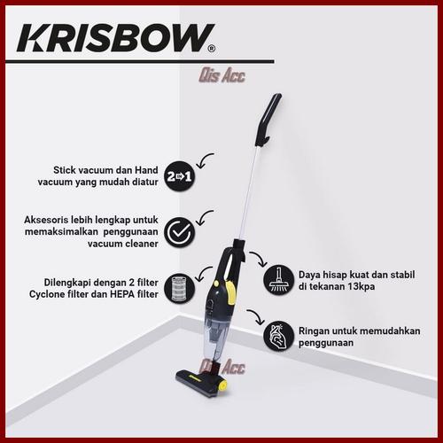 Jual KRISBOW 2 in 1 Vacuum Cleaner 1 Ltr Penghisap Debu Kering 400 Watt ...
