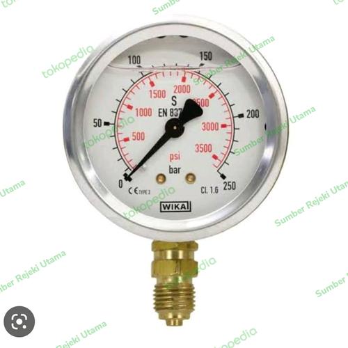 Jual Pressure Gauge Raket WIKA 4" inch ( 40kg, 250kg,1000kg ) SS BRASS - Jakarta Barat - Sumber ...