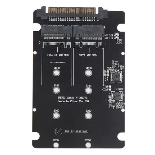 Jual SAS CARD for M.2 NVME and M.2 SATA Converter SSD Card Adapter ...