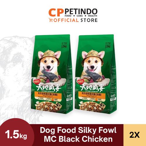 Jual Kitchen Flavor Dog Food Silky Fowl MC Black Chicken 1.5Kg - Isi 2 ...