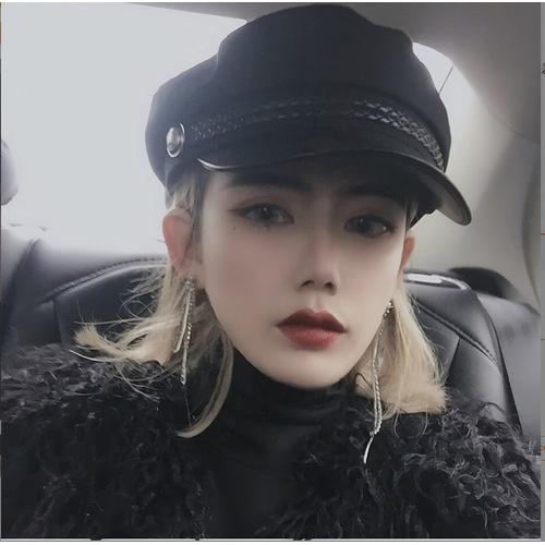 Jual Topi Wanita Korea Import Model Tentara Navy - Burgundy - Kota ...
