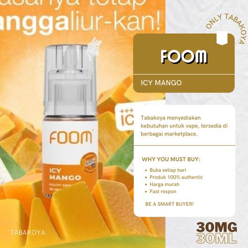 Jual FOOM ICY MANGO LIQUID SALT 30MG 30ML YELLOW SPARK VOL 2 BY FOOMLAB ...