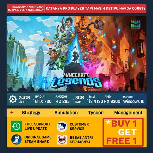 Jual Minecraft Legends PC Steam Deck Game Deluxe Edition - DVD-DL15GB ...