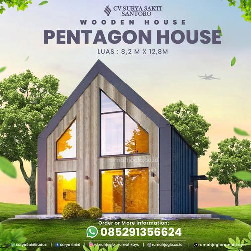 Jual Pentagon House Rumah kayu Modern New Konsep - Kab. Kudus ...