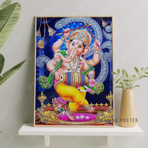 Jual Poster Foto Gambar Dewa Ganesha A4 - Dewa Hindu Ganesa - Varian 8 ...