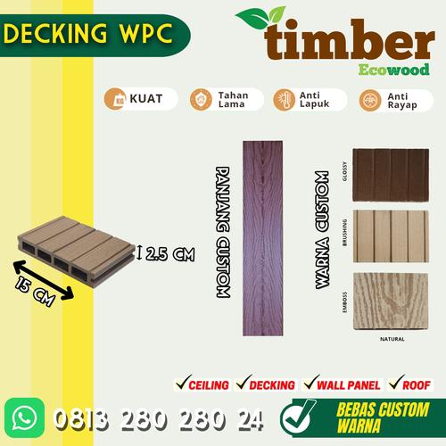 Jual wpc hpc decking kayu papan terbaik lantai kayu spc hpl taco ...