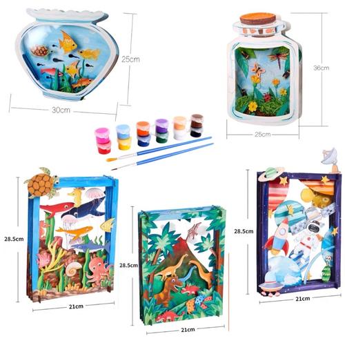 Jual Diy Children diorama art set diy membuat aquarium diorama insect ...