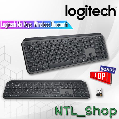 Jual Logitech Mx Keys Keyboard Wireless Bluetooth Backlit For Power ...