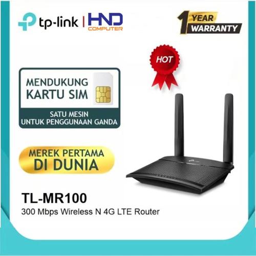 Promo TPLink TL-MR100 300 Mbps Wireless N 4G LTE Router TP Link TL ...