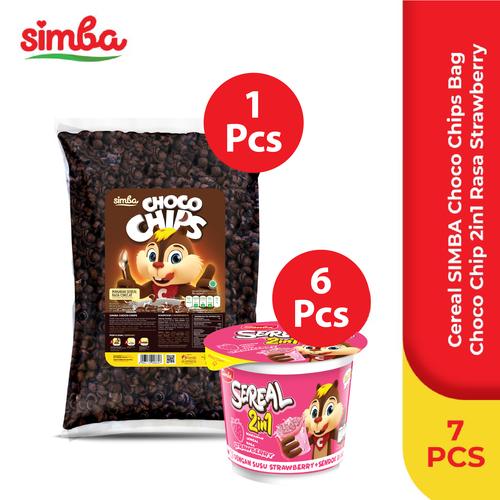 Promo Cereal SIMBA - 1 Choco Chip 1 kg + 6 Cereal 2in1 Rasa Strawberi ...
