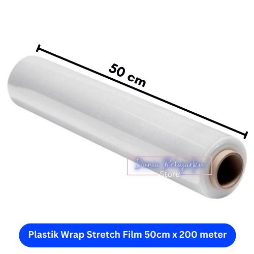 Jual Plastik Wrap Stretch Film Wrapping Barang Ukuran 50cm x 200 meter ...
