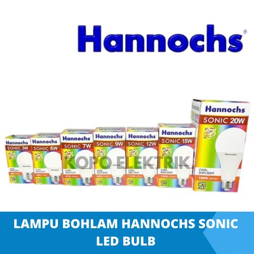 Promo Lampu Bulb LED Hannochs Sonic 3w 5w 7w 9w 12w 15w 20w - 3w ...