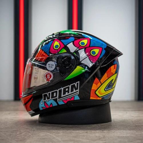 Jual Helm Nolan N606 Chaz Davies Black N60.6 Original Fullface - Kota ...