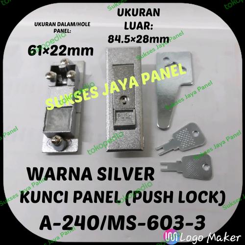 Jual kunci panel listrik A-240/MS-603-3 push lock dgn kunci - Jakarta ...