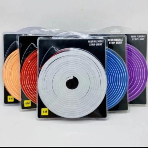 Jual NEON FLEX LAMPU LED SELANG 5 METER DC 12V - ADAPTOR 12V 2A - Kota ...