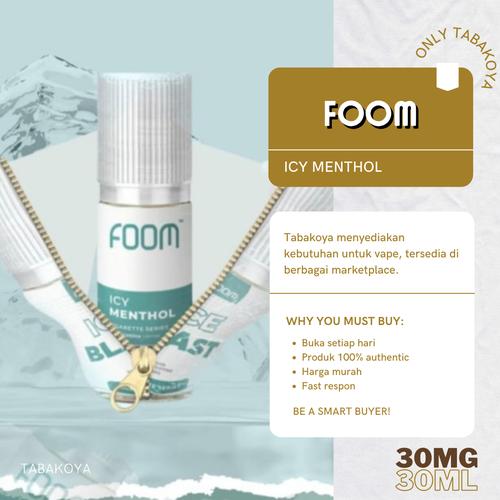 Jual FOOM ICY MENTHOL LIQUID SALT 30MG 30ML ICE BLAST BY FOOMLAB ...