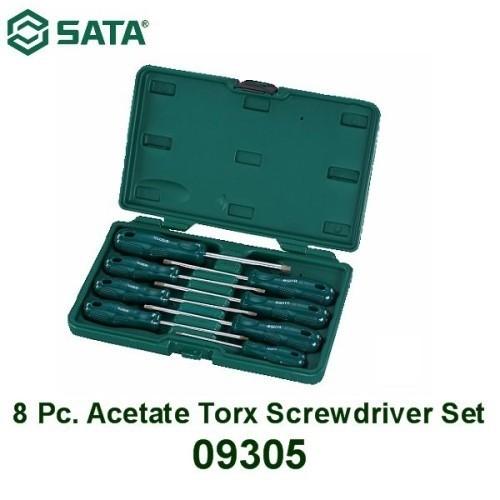 Jual Sata Acetate Torx Screwdriver Set Box 8 PCS Obeng Set A Series ...