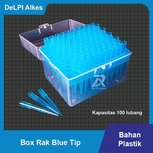 Jual Box Kotak Rak White Yellow Blue Tip Rack Micropipette Tips - Rak ...