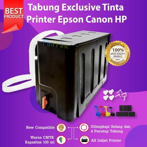 Jual Tabung Tinta Infus Hitam 4 Warna 100ml Modif Printer Switch ...