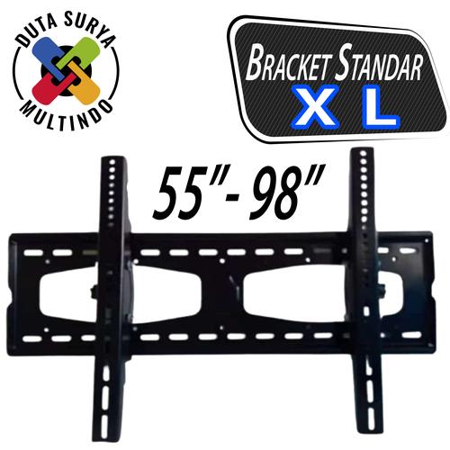 Jual bracket braket breket tv standar XL ukuran 55 60 65 70 75 85 98 ...