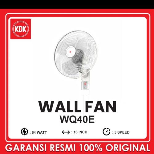 Jual KDK WQ40E Wall Fan Kipas Angin 16 inch 3 Speed 2 Tali WQ-40E ...