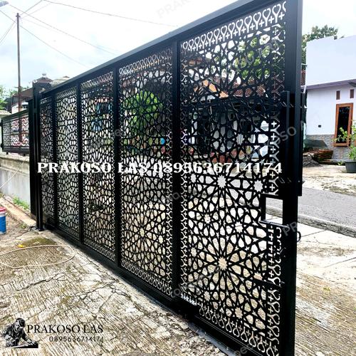 Jual Pagar Cutting Laser Daun Minimalis/Pagar Custom/ Pagar Besi Modern ...