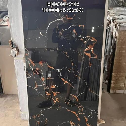 Jual Granit 60x120 Lantai/Dinding Motif Marmer 1000 Black Corak Gold ...