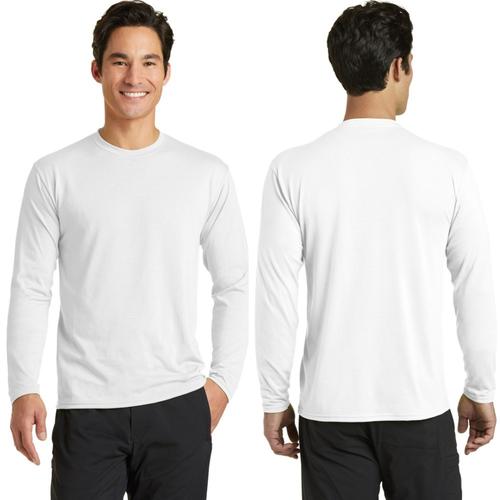 Jual Kaos Lengan Panjang Polos Warna Putih atau White Pria dan Wanita ...