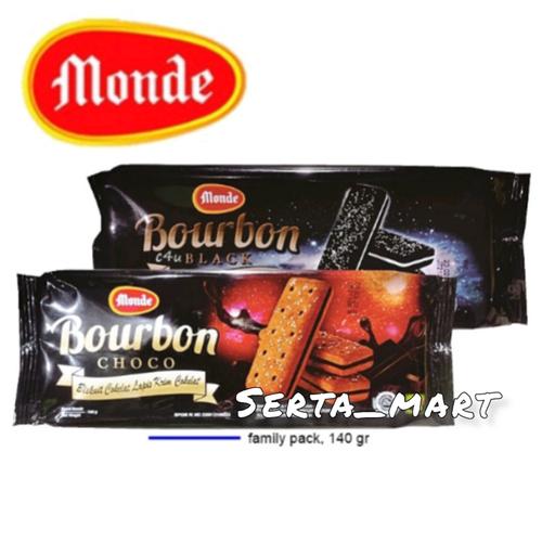 Jual Monde Bourbon Choco / Black 140gr - Biskuit Cokelat Lapis Krim ...