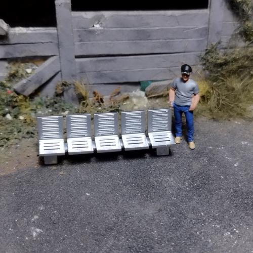 Jual Platform Bench - Bangku Kursi Tunggu Skala 1/64 - Aksesoris ...