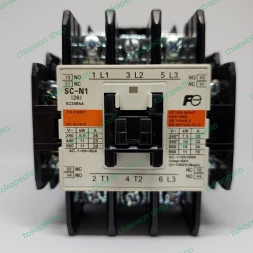 Jual Magnetic Contactor Fuji Electric SC N1 110V AC Original ...