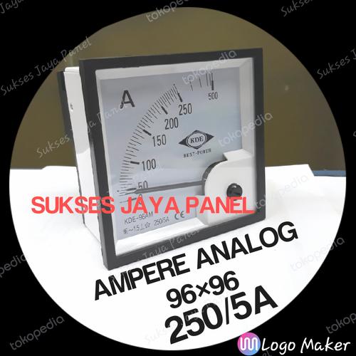 Jual Ampere meter Analog 96×96 Via CT.../5a (foto contoh brg) ampere ...