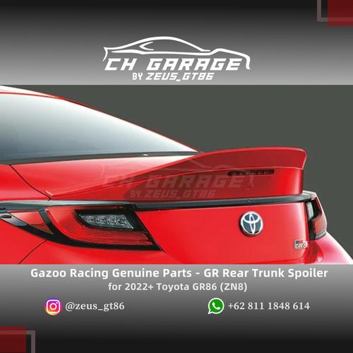 Jual Gazoo Racing Rear Trunk Spoiler Ducktail 2022+ Toyota GR86 GR 86 ...