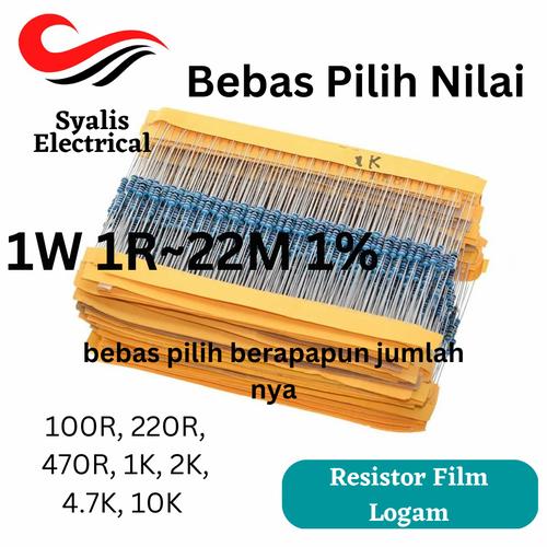 Jual Resistor Film Metal 1 watt 1w 1% biru [Syalis] - Kota Bandung ...