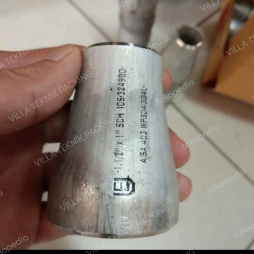Jual Reducer Las Stainless 304 Sch10 1-1/2" x 3/4" inch / Stainless ...