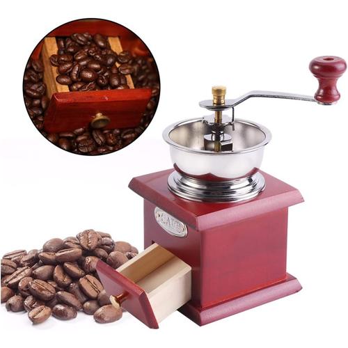 Jual Alat Penggiling Biji Kopi Manual Tangan Coffee Grinders Kayu Retro ...