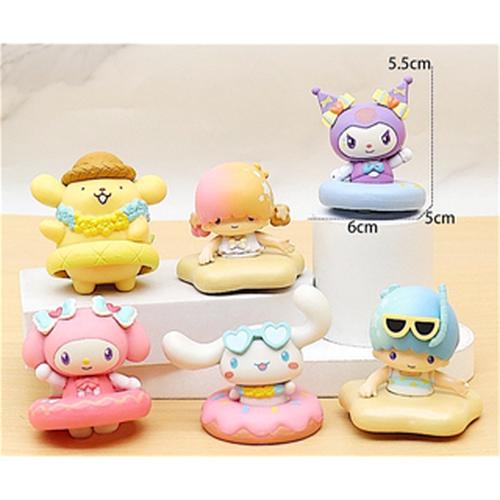 Jual Jual SATUAN / SET topper cake figurin Sanrio Go Swimming - KIKI ...