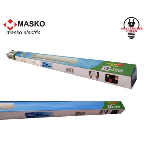Jual Lampu TL Neon T8 Plastik LED 18W 120cm Tube Putih 6500K MASKO (SKU ...