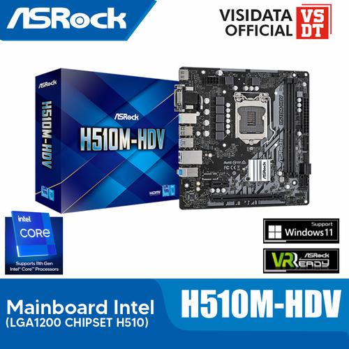 Jual ASRock H510M-HDV Motherboard Intel Chipset H510 LGA1200 DDR4 ...