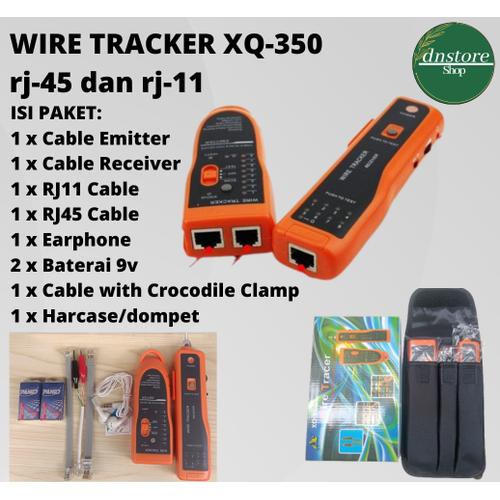 Jual CABLE TESTER WIRE TRACKER XQ-350 / KABEL TESTER NETWORK / RJ45 ...
