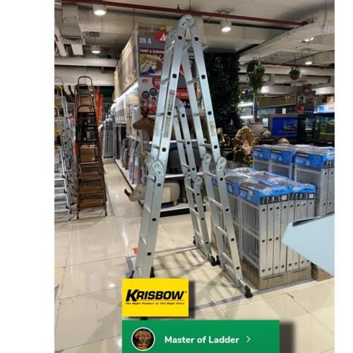 Jual Krisbow Tangga Lipat Aluminium Multifungsi 4.4 Mtr Multipurpose ...