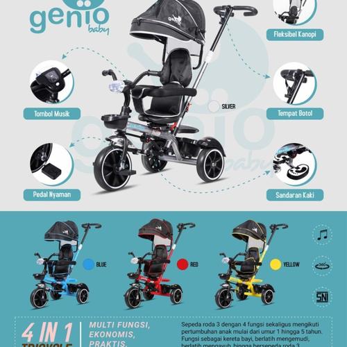 Jual Sepeda Roda Tiga Anak Atau Tricycle Aviator Ad Musik dan Dorongan ...