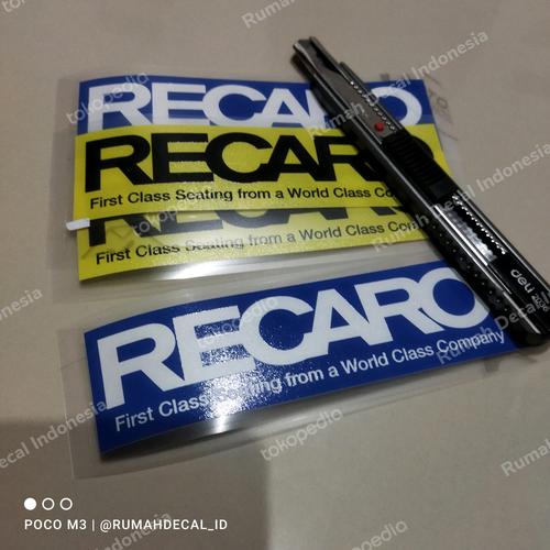 Jual Stiker Decal Recaro - Orange - Kota Depok - Rumah Decal Indonesia ...