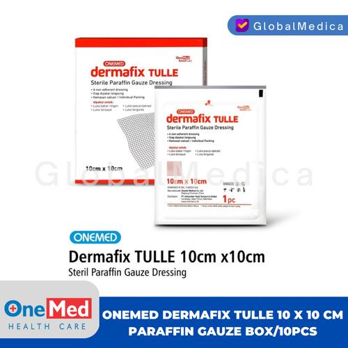 Jual Onemed Dermafix Tulle 10 x 10 Cm Paraffin Gauze Box/10Pcs - Kota ...