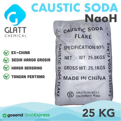 Jual Caustic Soda Flake 1 Sak 25 Kg - Soda Api - Sodium Hydroxide ...